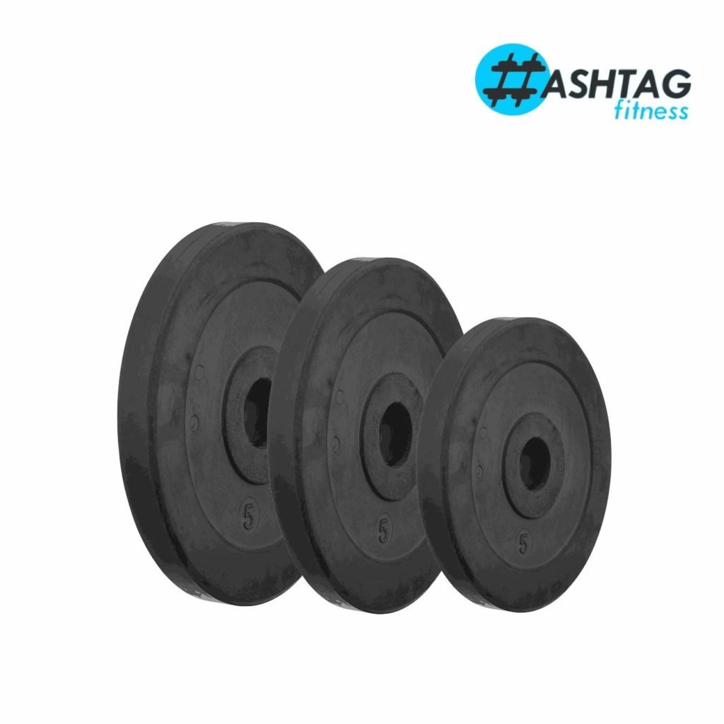 HASHTAG FITNESS 100kg metal integrated rubber weights gym equipment for ...